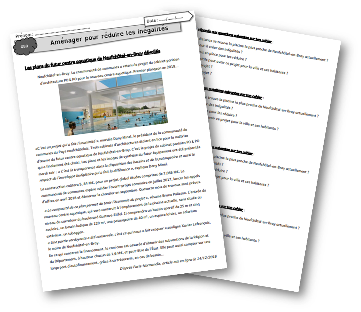 Aménager pour répondre aux inégalités – Géographie 3ème – cycle 4 ...