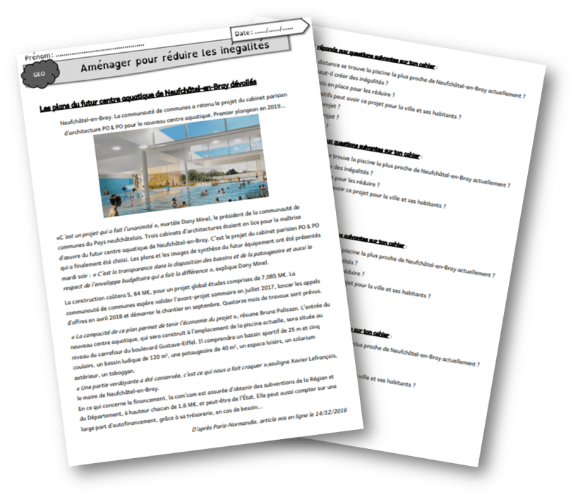 Aménager pour répondre aux inégalités – Géographie 3ème – cycle 4 ...
