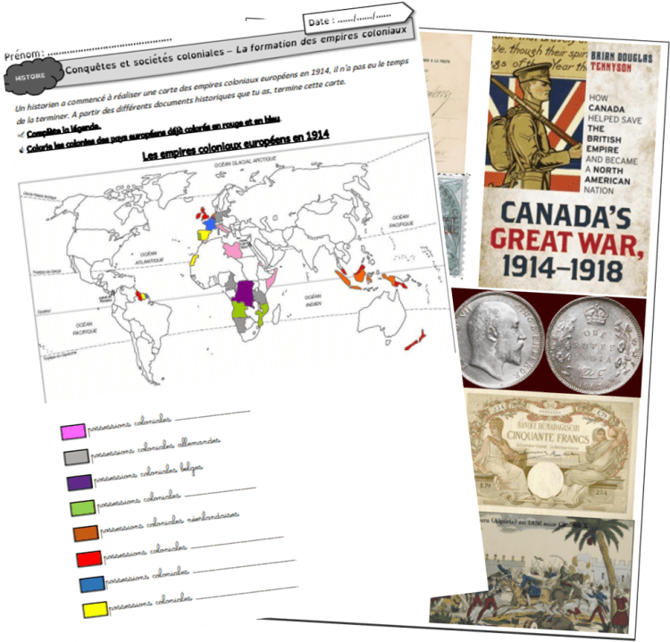 Conquêtes et sociétés coloniales – Histoire 4ème – Segpachouette
